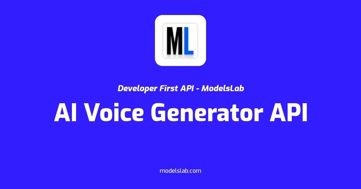 AI Voice Generator API - Create Relaistic AI Voices Online