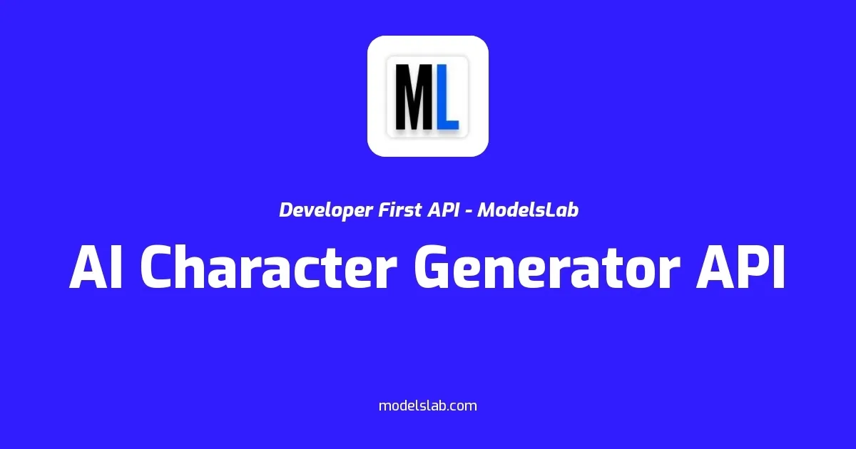 AI Character Generator API - Design Custom Characters with Modelslab